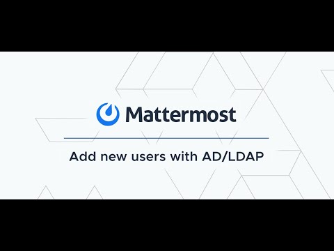 How to Add Users to Mattermost with AD/LDAP | JV-net
