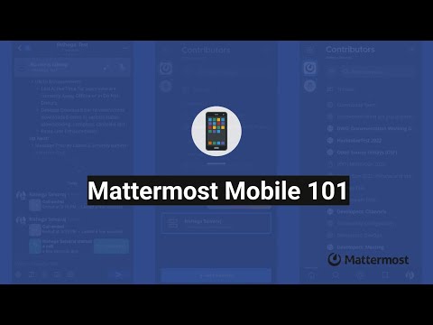 Mattermost Mobile 101 | JV-net