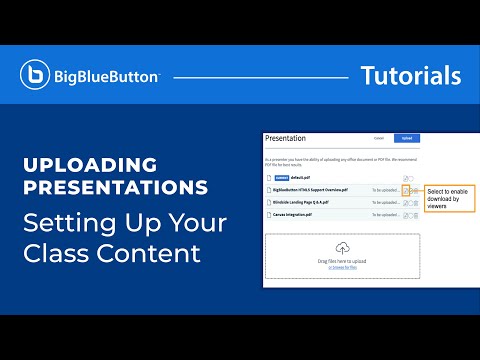 BigBlueButton's Uploading Presentations Tutorial | JV-net