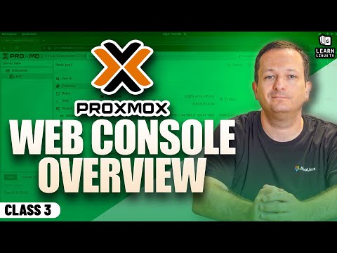 Proxmox VE Full Course: Class 3 - Web Console Overview | JV-net