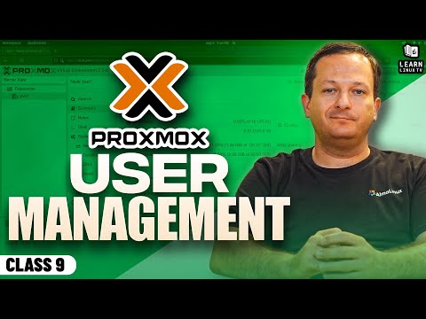 Proxmox VE Full Course: Class 9 - User Management | JV-net