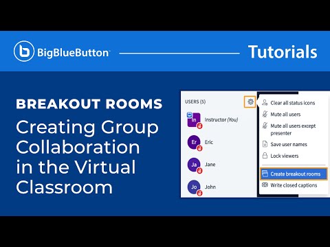 BigBlueButton's Breakout Rooms Tutorial | JV-net