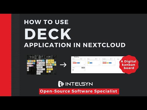 How to use DECK application in Nextcloud? intelsyn | JV-net